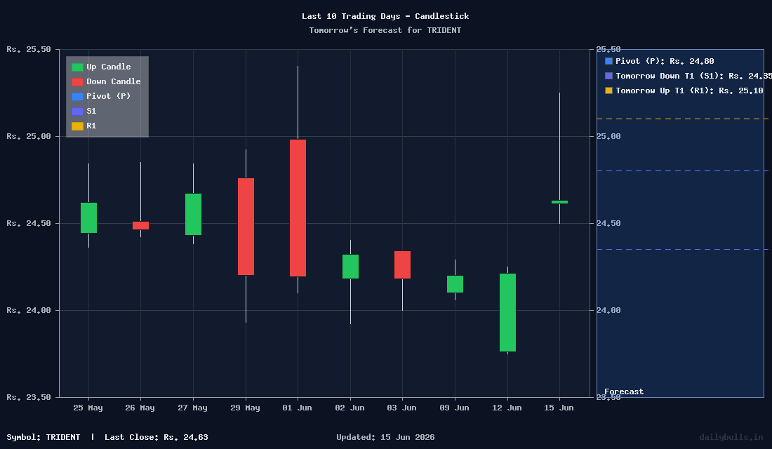 Trident Ltd. (NSE: TRIDENT) Intraday Price Target Analysis for Tomorrow